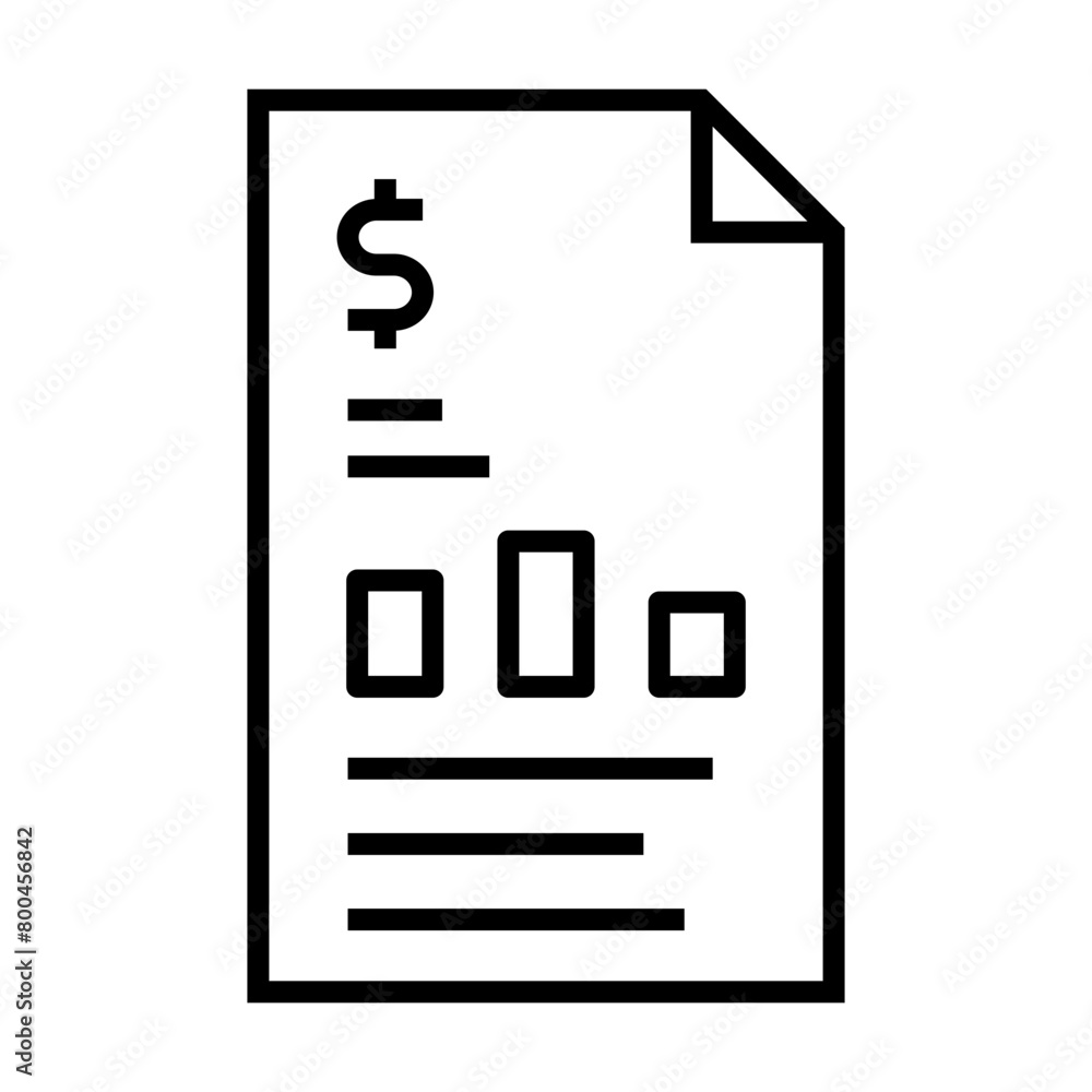 Financial statements icon. Bank statement icon. Icons about banking and ...
