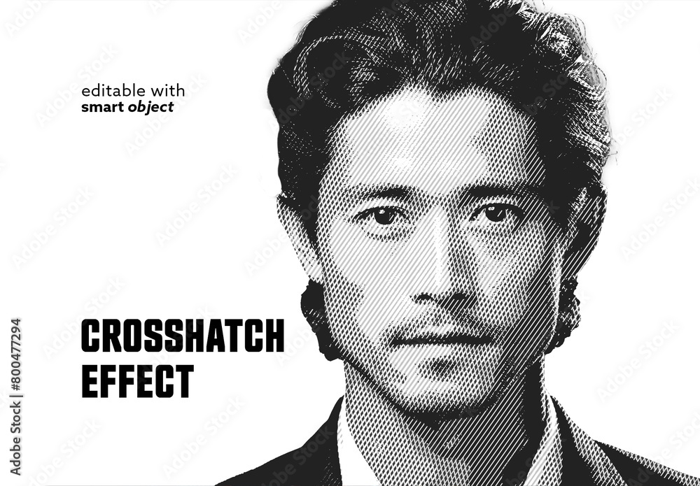 Crosshatch Effect Stock Template Adobe Stock