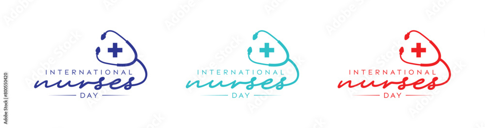 Happy International Nurses Day Logo Design, 12th May International ...