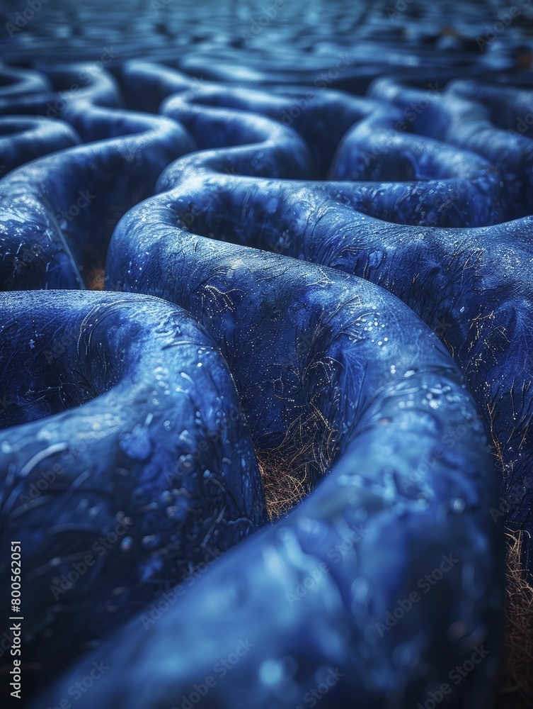 Explore maze-inspired cardiac pathways in a complex design, symbolizing ...