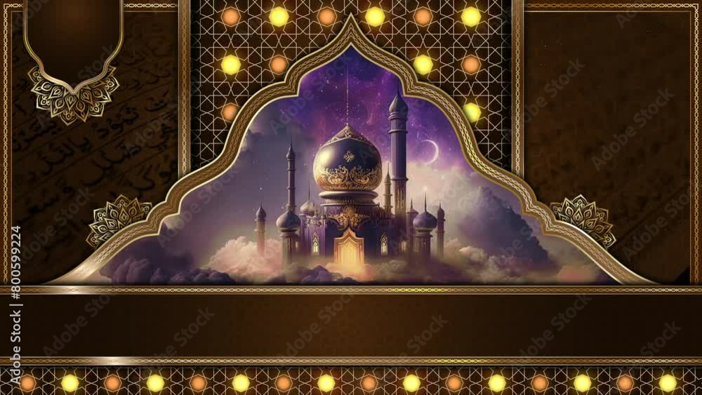 animated islamic background , muslim mosque , islamic video wallpaper ...