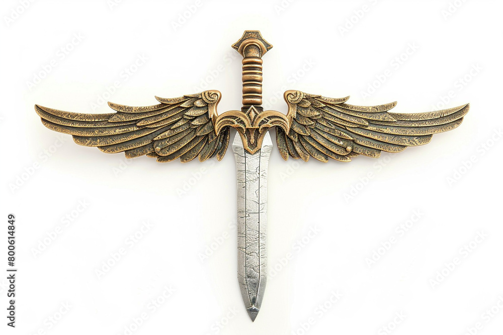 Guardian's battle dagger with an angelic motif, featuring wings ...