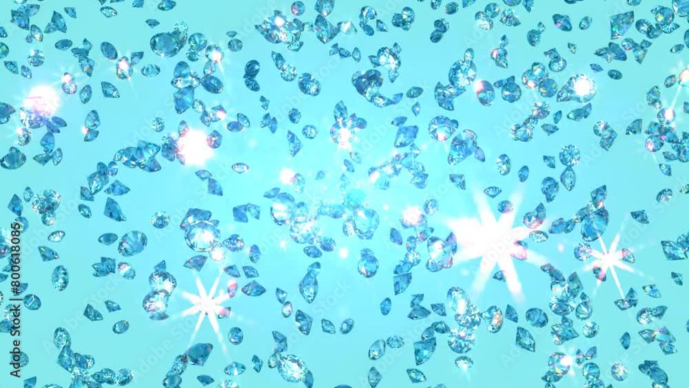 Vidéo Stock A seamless looping animation of the thousand tiny diamonds ...