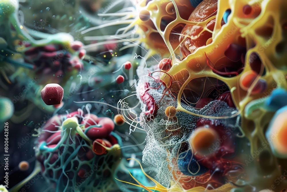 wallpaper representing in some way the human metabolic system and ...