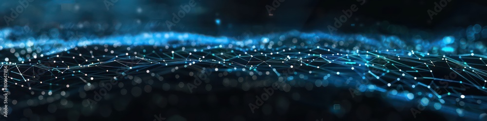wide background of futuristic dark color picture with optic fibers ...