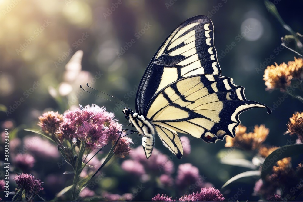 'swallowtail tiger metamorphosis butterfly marking life cycle nature ...