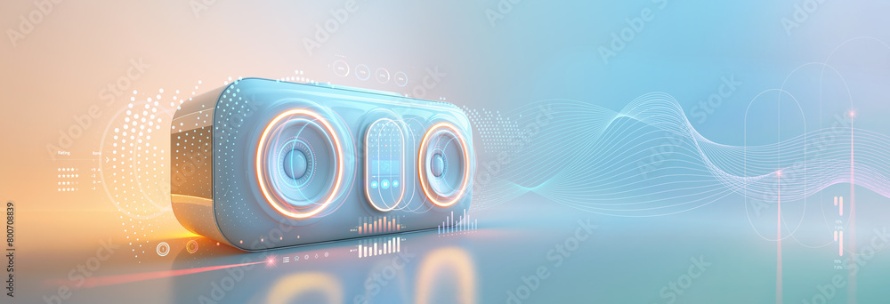 generic design of stereo speakers for music and sound surround home ...