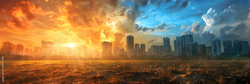 Resilience unearthed: the cycle of climate change. This image depicts ...