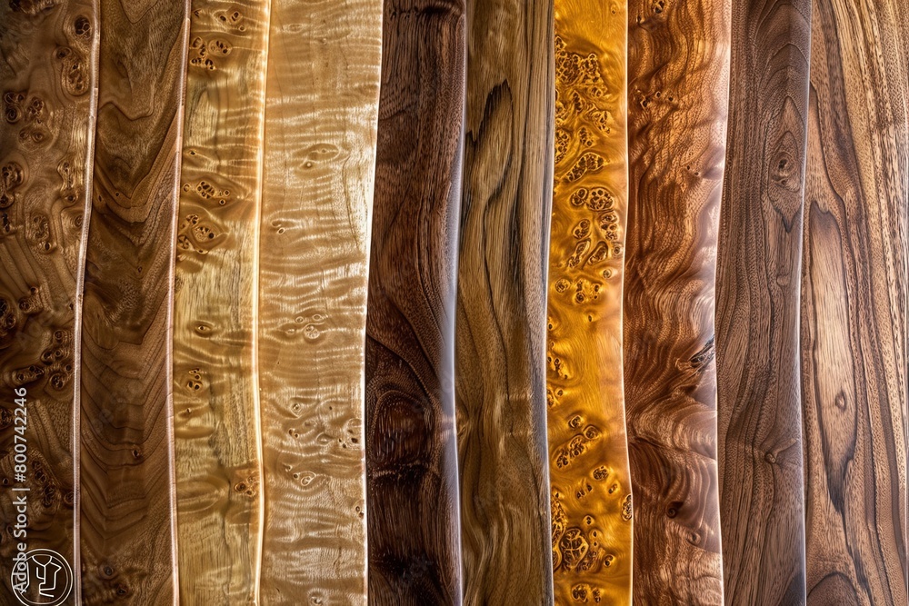 Rich Mahogany to Light Caramel Walnut: Textures of Nature - Panels ...
