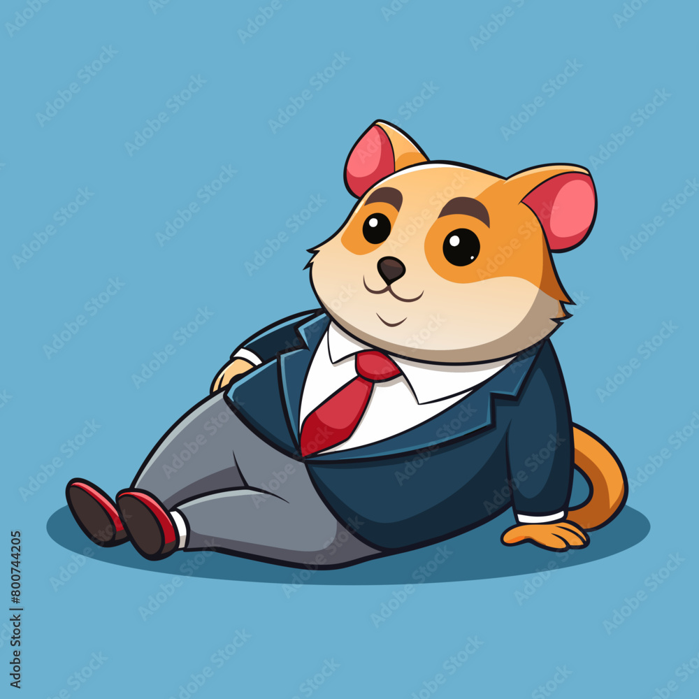 cartoon mouse vector illustration with white background Stock Vector ...