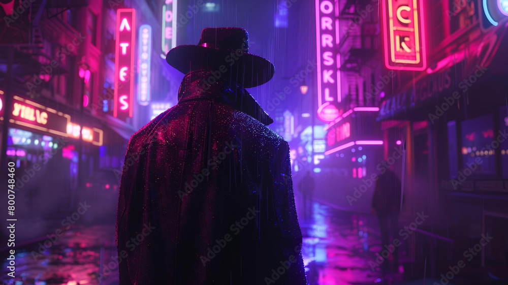 Classic detective story retold in neon-drenched cyberpunk world ...