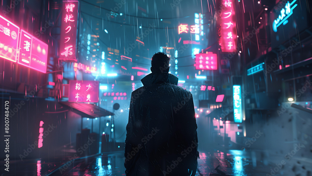 Classic detective story retold in neon-drenched cyberpunk world ...