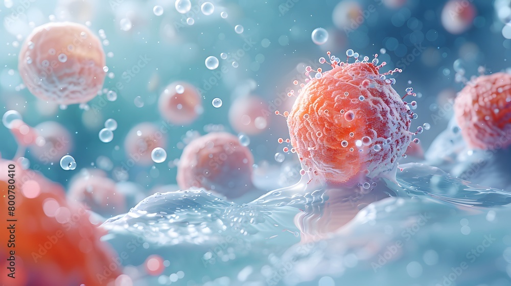 Rendering of a 3D concept for an oncology treatment that effectively ...