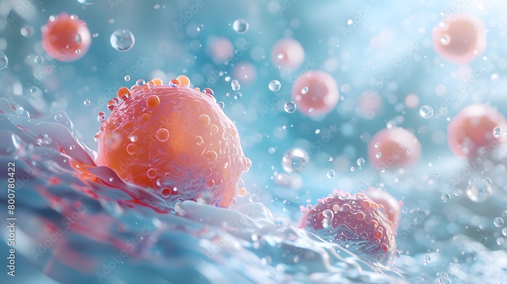 Rendering of a 3D concept for an oncology treatment that effectively ...