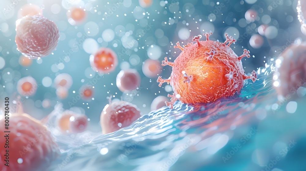 Rendering of a 3D concept for an oncology treatment that effectively ...