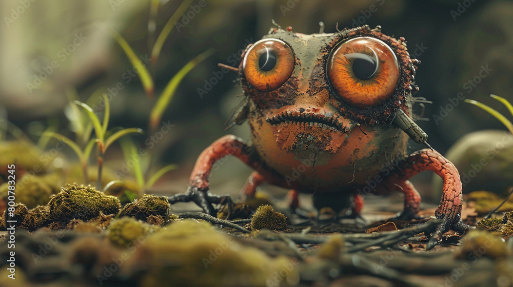 A photo series showcasing the life cycle of a cyclopes monster googly ...