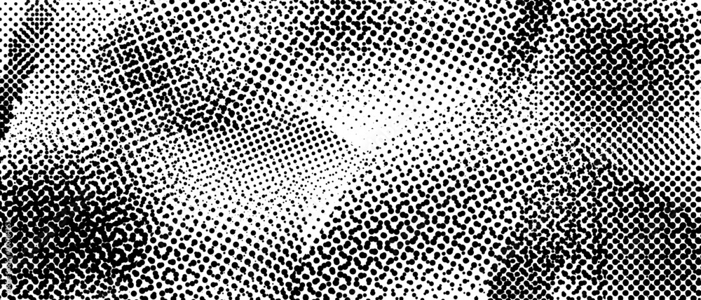 Halftone grunge texture. Distorted rough dirty scratch textured ...