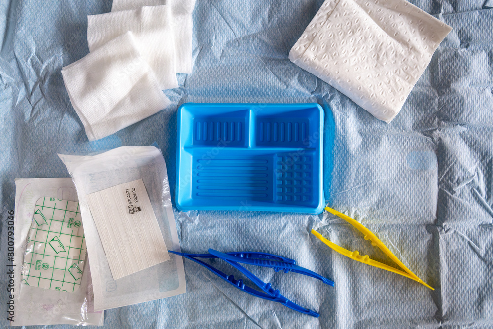 Poster wound care tray, clinical dressing chronic ulcer medical ...