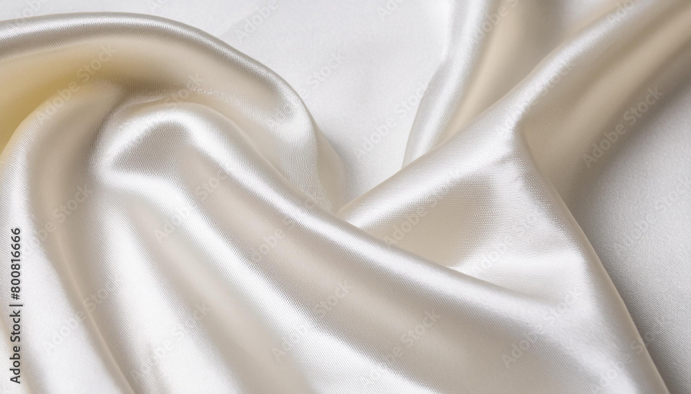 Smooth elegant white silk or satin luxury cloth texture can use as ...