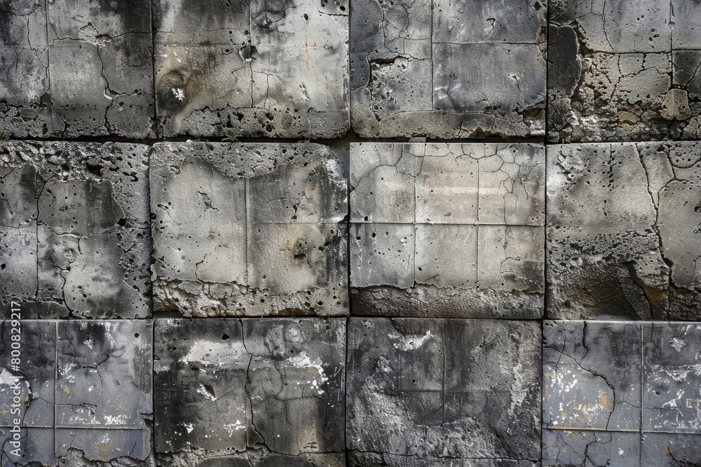 Cement wall texture with old cinder block background Stock Photo ...