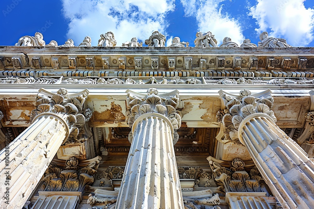 Neoclassical Museum: Priceless Artifacts Amid Grand Columns and ...