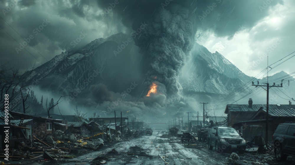 Destructive Fury Unleashed: Devastating Tornado Ravages Urban Landscape [4K Wallpaper] Stock ...