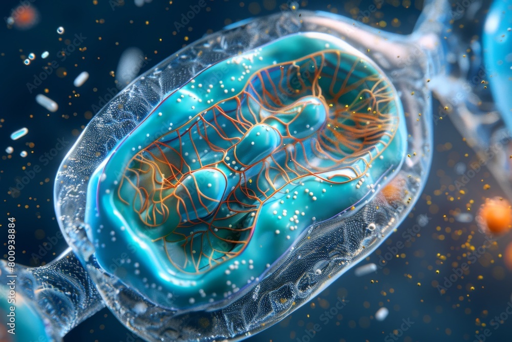 Crosssectional of eukaryote ,plant and animals cell colorful ,cell wall ...
