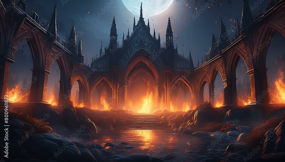 Infernal Majesty: Exploring the Gothic Realm of Eternal Flames" "Flames ...