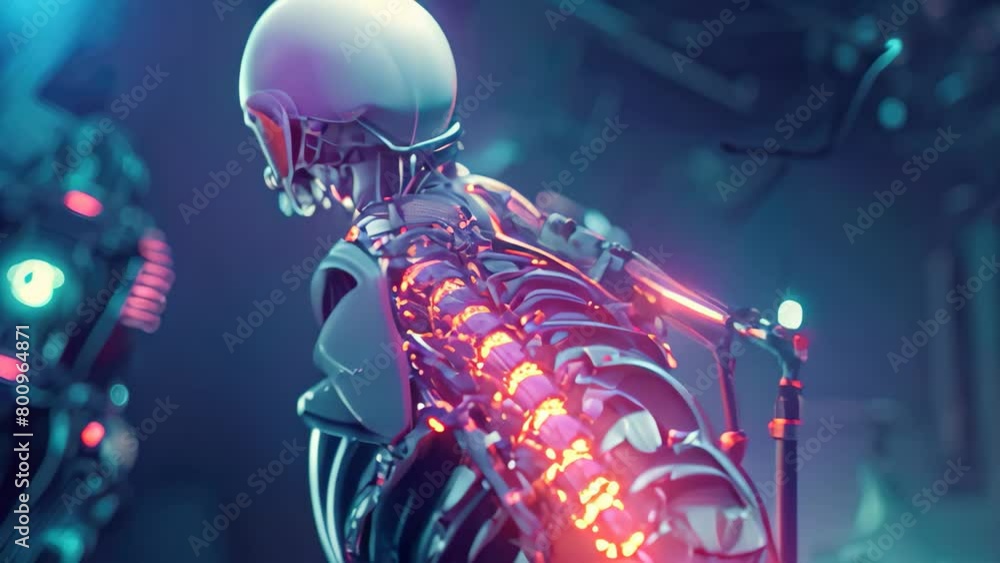 A detailed computer generated Video displaying the structure of a human ...