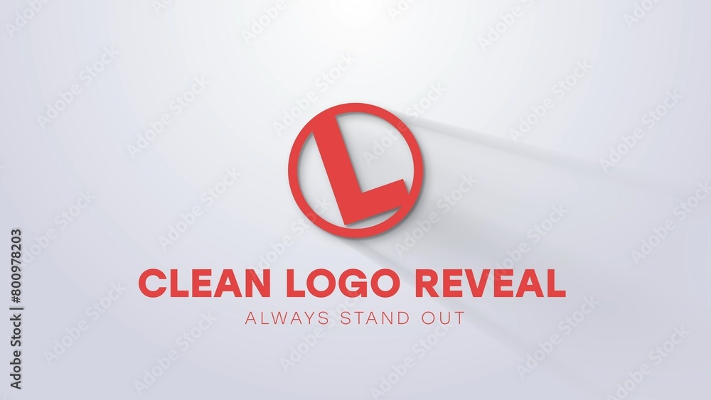 Corporate Business Clean Light Logo Reveal Stock Template | Adobe Stock