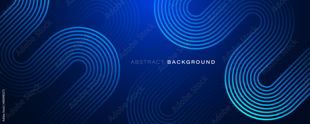 Blue abstract background with glowing diagonal geometric lines ...