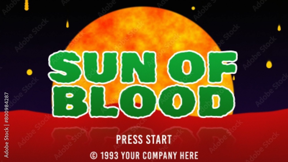 8 Bit Retro Cartoon Title Intro Stock Template | Adobe Stock