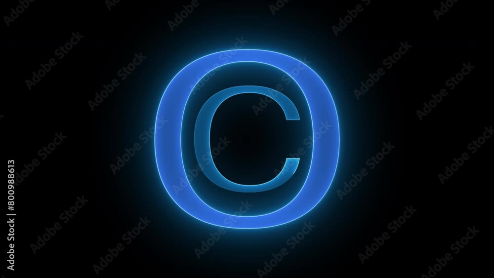 Vidéo Stock Copyright symbol for author rights and patented ...