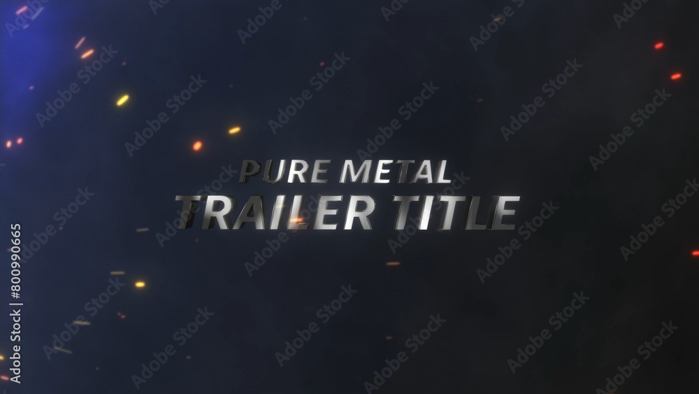 Action Movie Epic Trailer Title Intro Stock Template | Adobe Stock