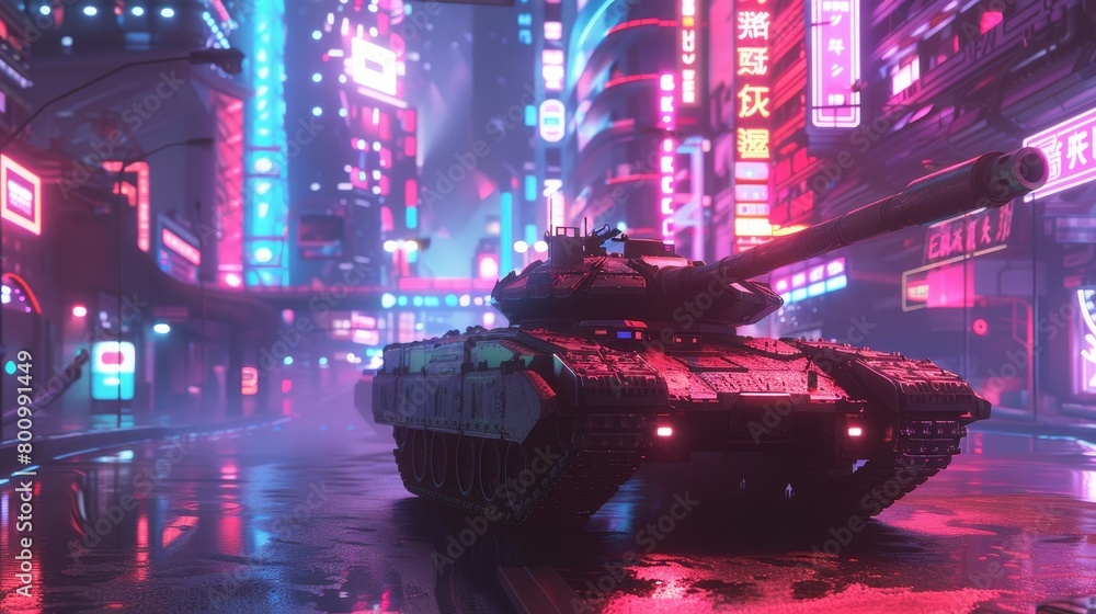 3D Modeling of a Tiger tank with detailed reactive armor, set in a ...