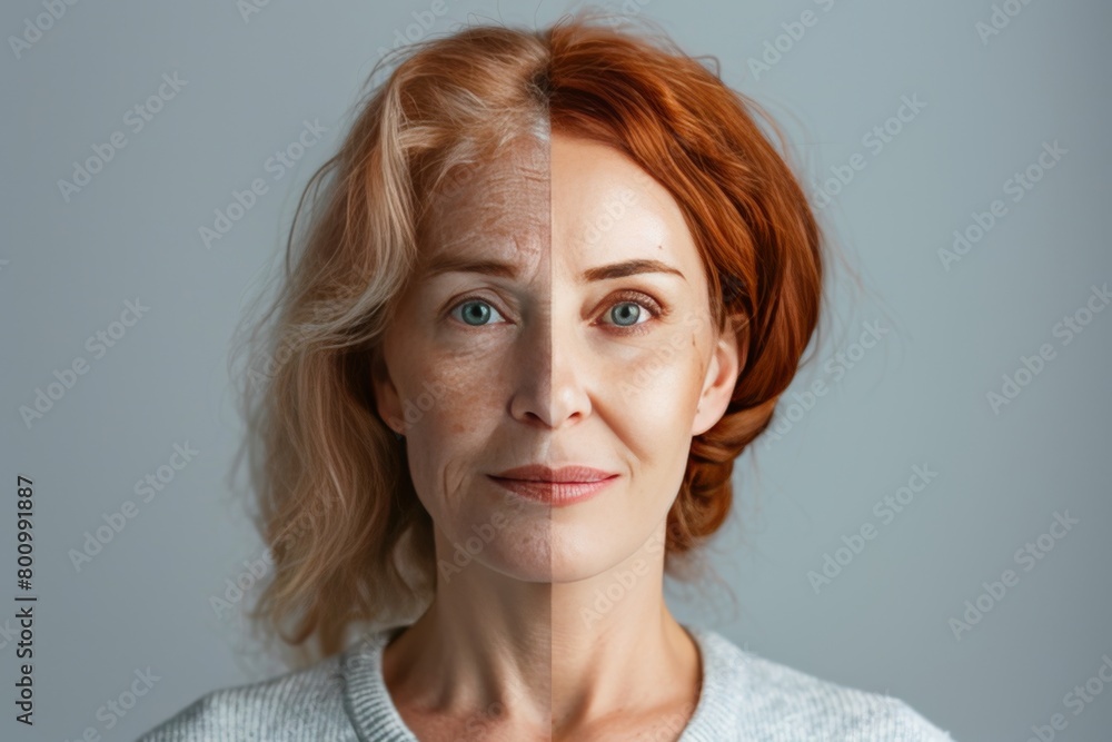 Before after skincare highlights aging skin treatment and aging ...