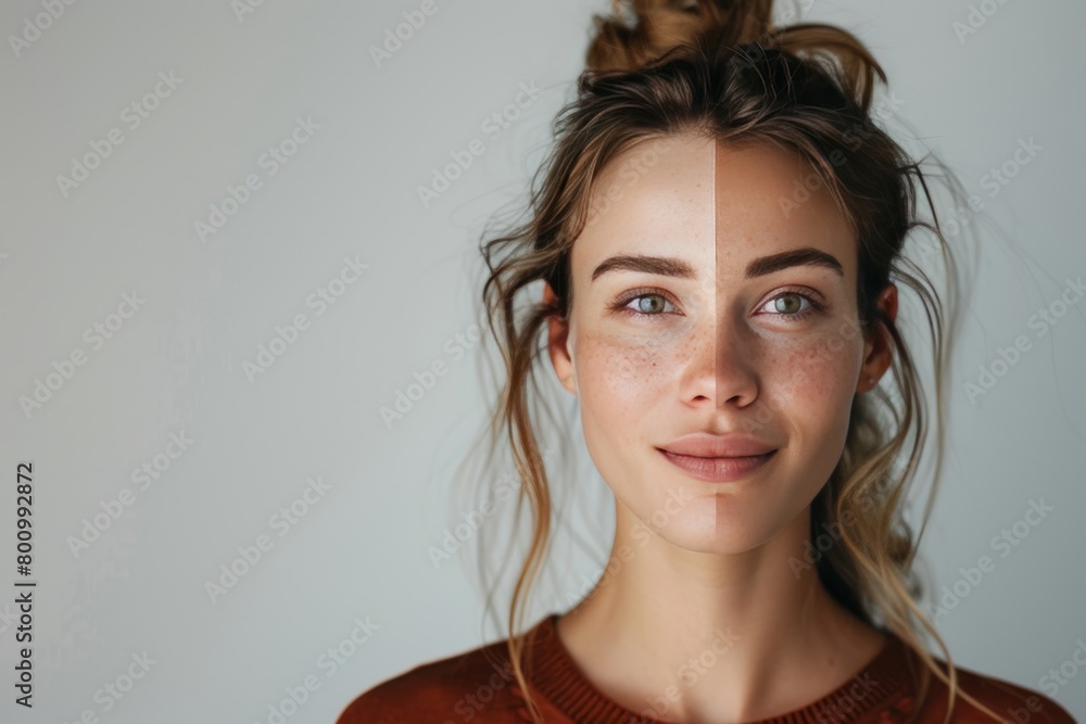 Modern aging and dual aging perspectives are showcased through skin ...