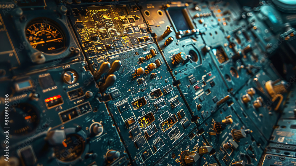 aircraft control panel control panel.Precision and Control: A Close-Up ...