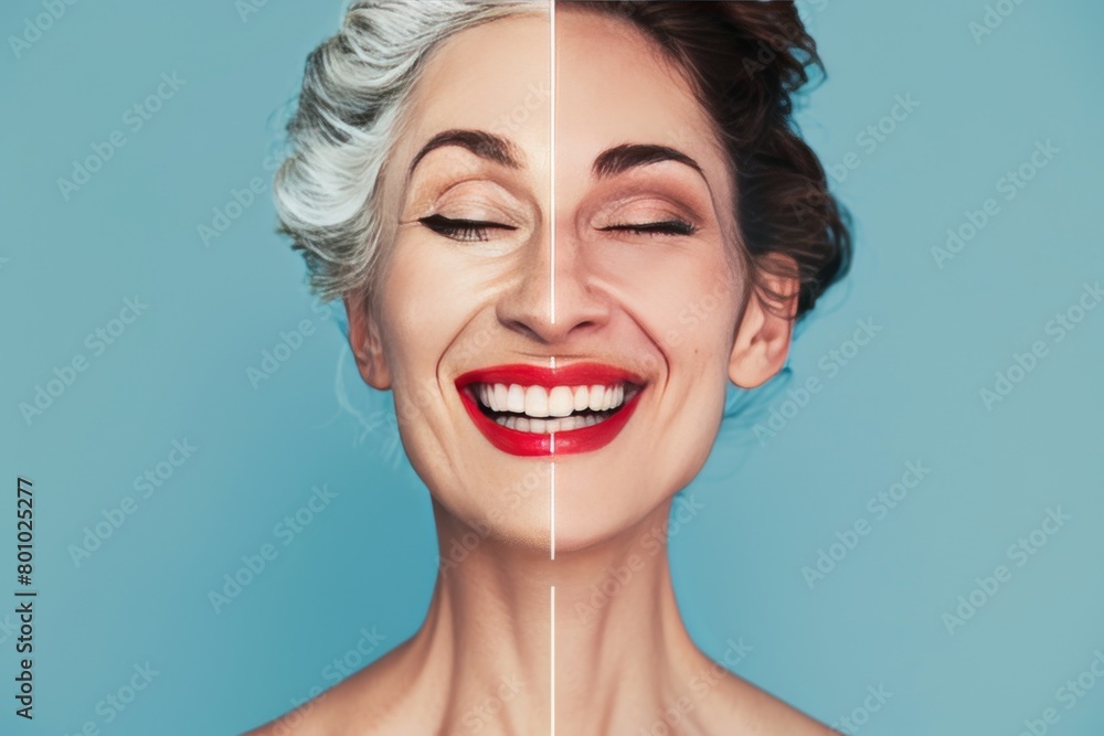 Get wrinkles attention in skincare girl illustrations, with anti ...