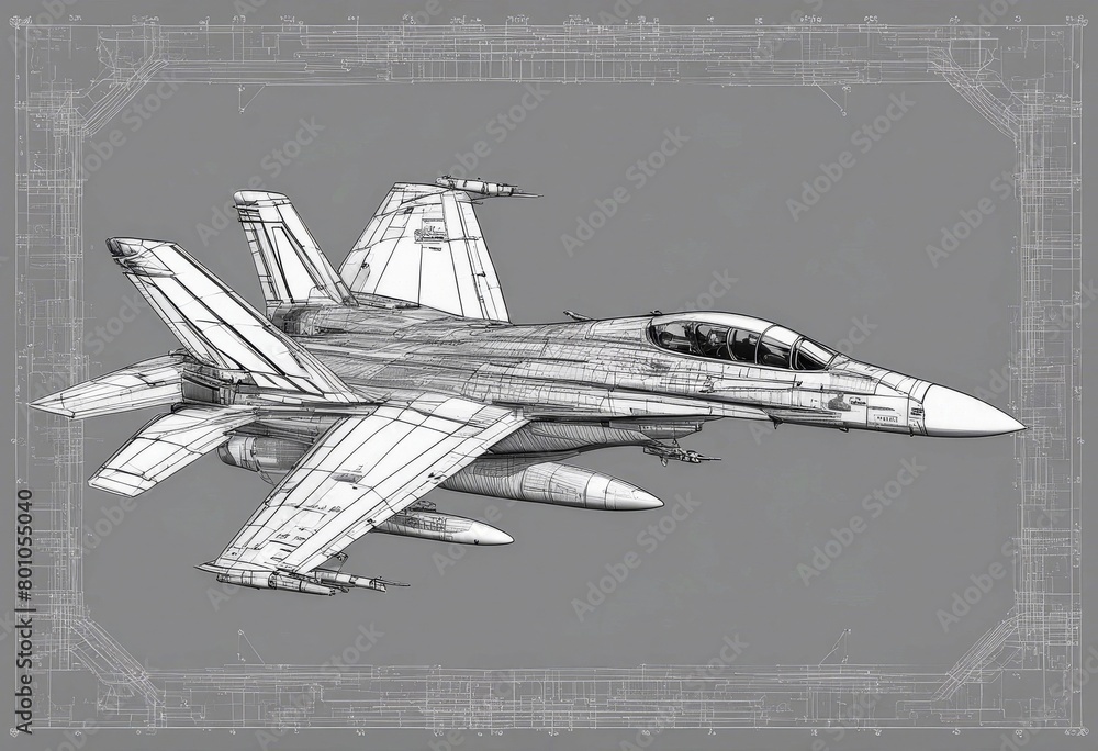 'wire 3d sketch hornet frame f aeroplane wireframe fighter plane ...