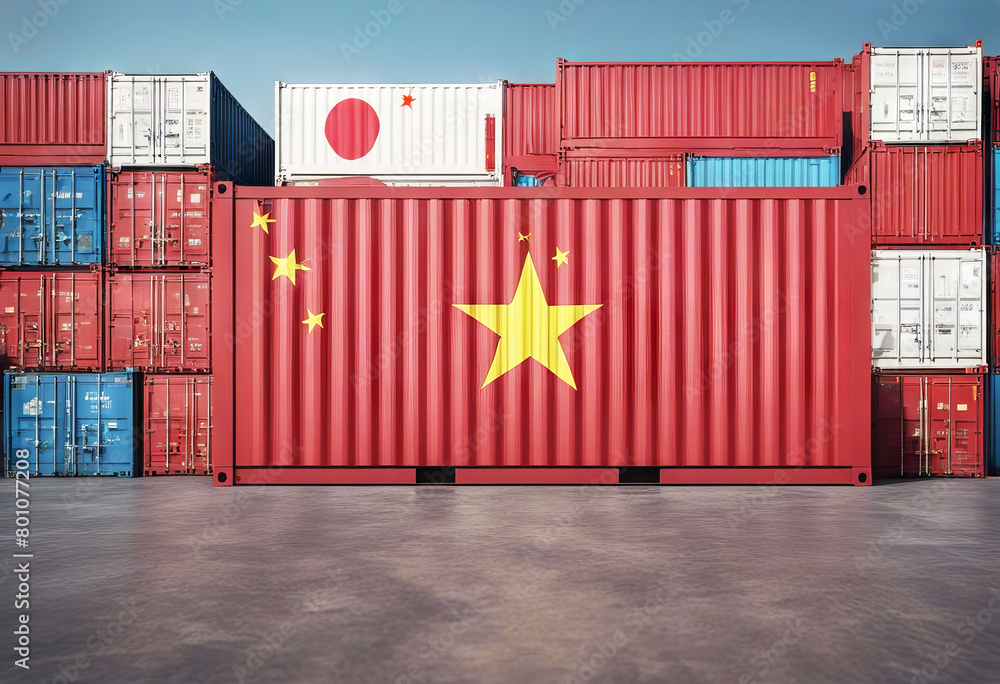 Foto de 'container chinese people china flag republic import s concept ...