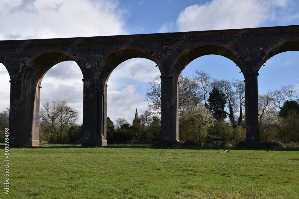 the arches of the harringworth viaduct (or welland viaduct) one of the ...