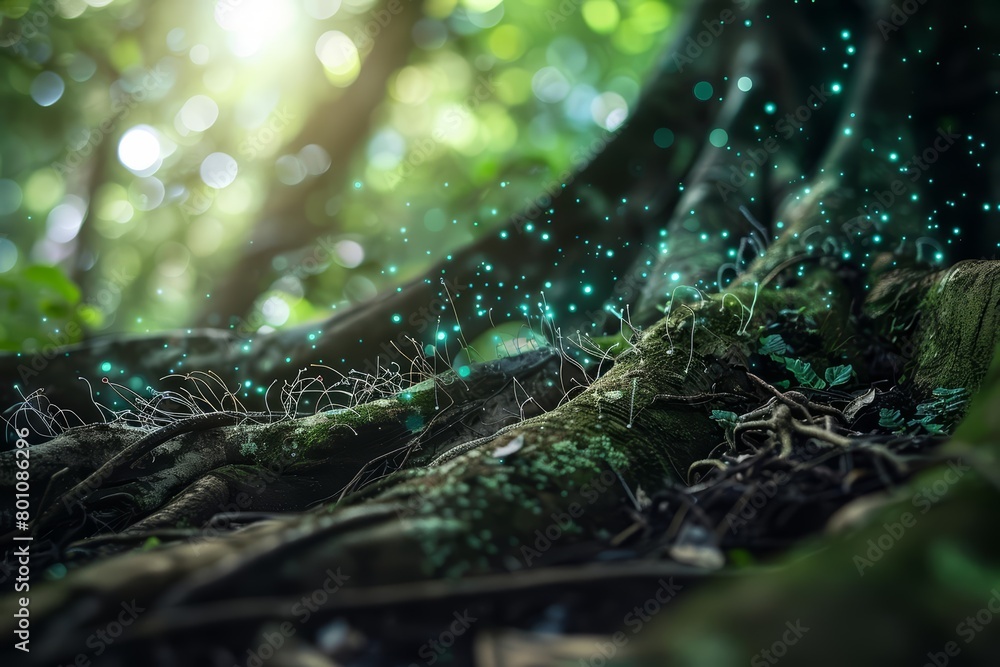 The symbiotic relationship between fungi and tree roots fosters forest ...