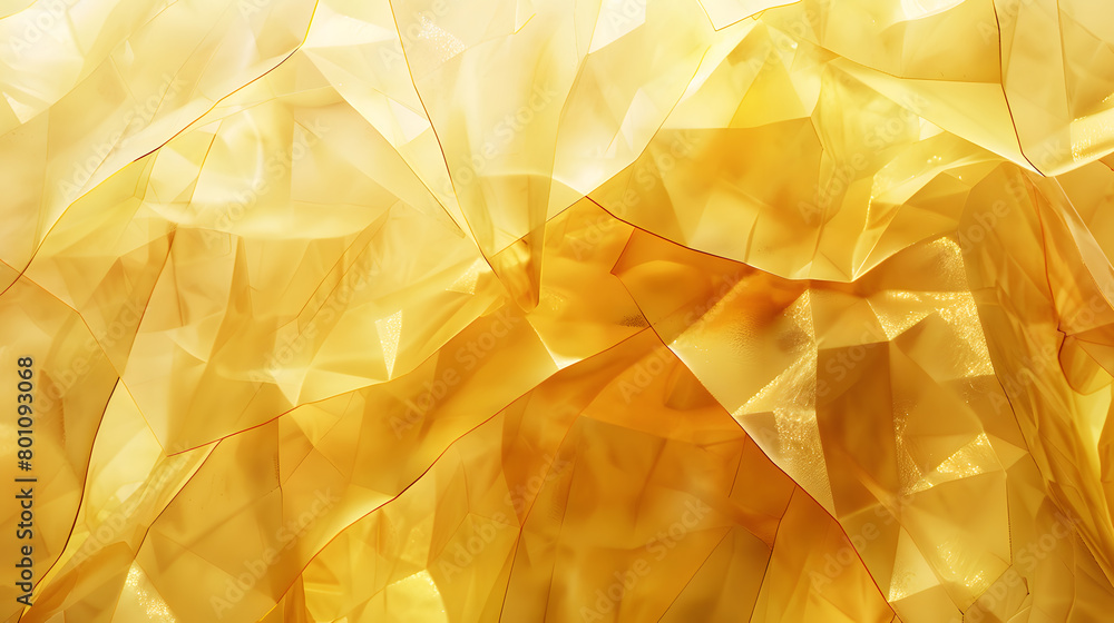 abstract yellow gold background with layers of transparent shapes in ...