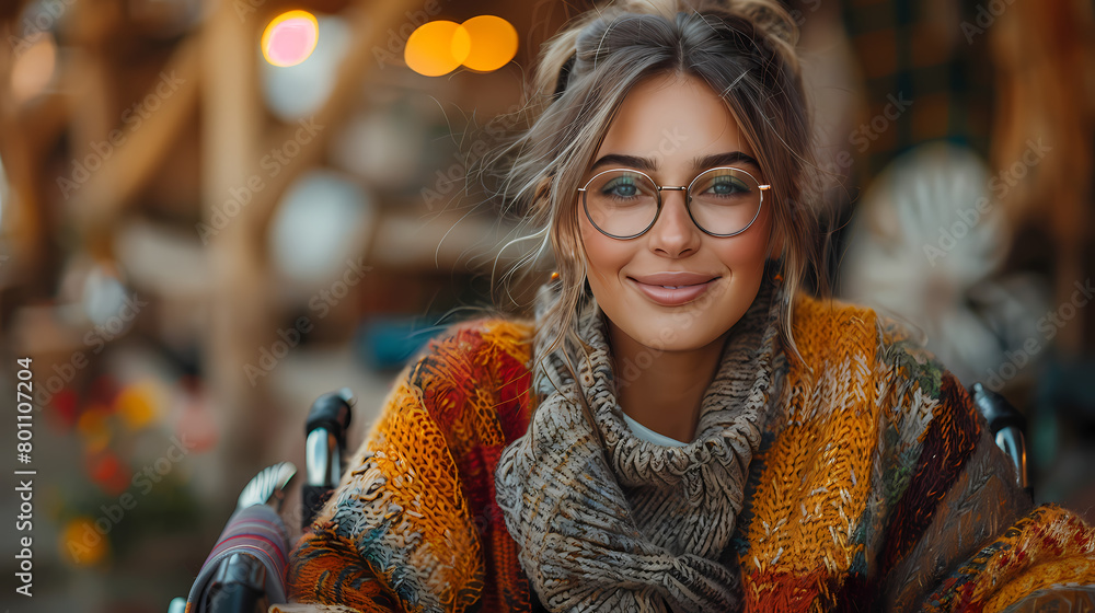Happy disabled young girl in wheelchair wearing rainbow pride ...