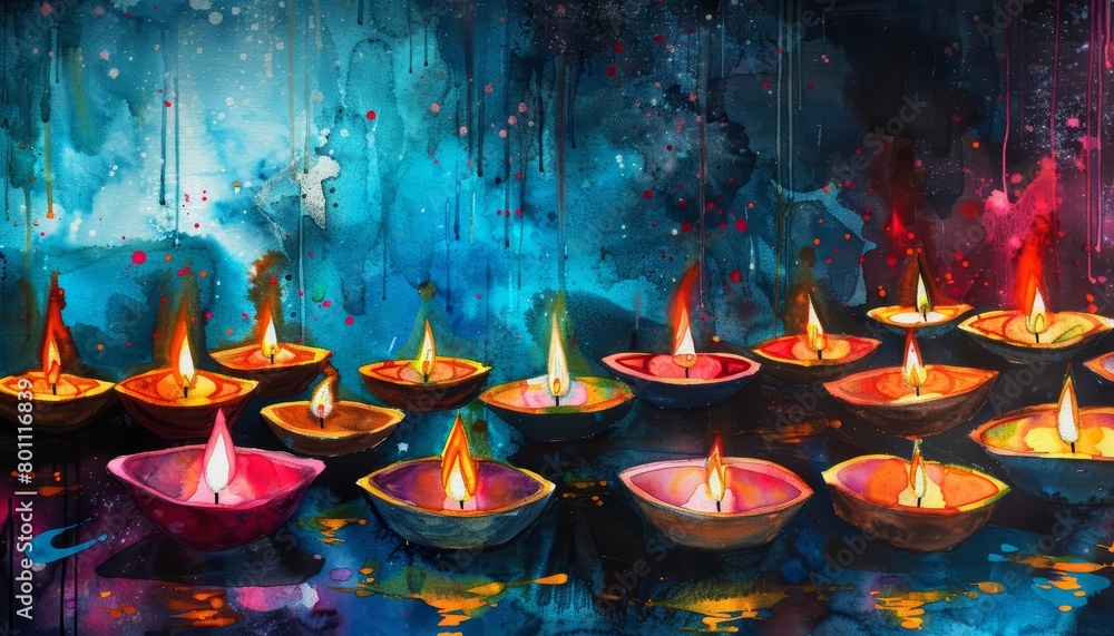 Diwali lights up the night sky with a thousand lamps, each flame a ...
