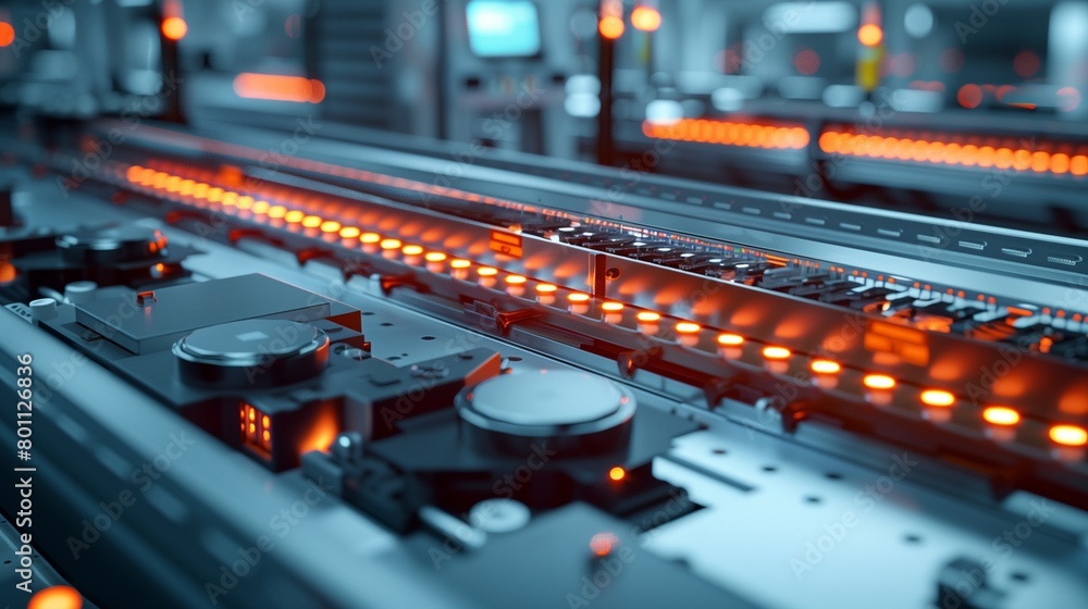 Close-up of Lithium-ion Cells for High-voltage Electric Vehicle ...