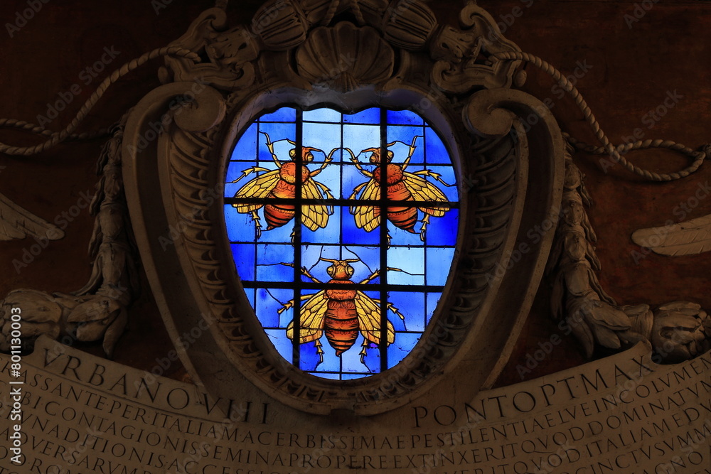 Santa Maria in Aracoeli Church Stained Glass Window Depicting Three ...