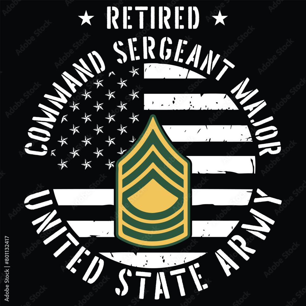 Command Sergeant Major CSM Army Retired, Military Retirement Gifts For ...
