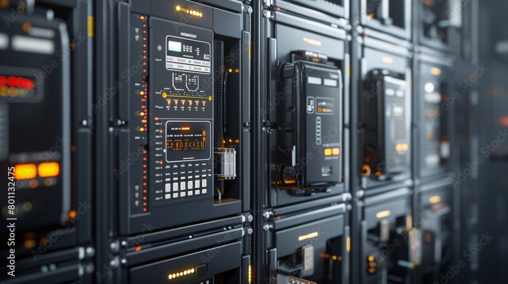 Electrical panel of inverter and battery charger systems for storage ...